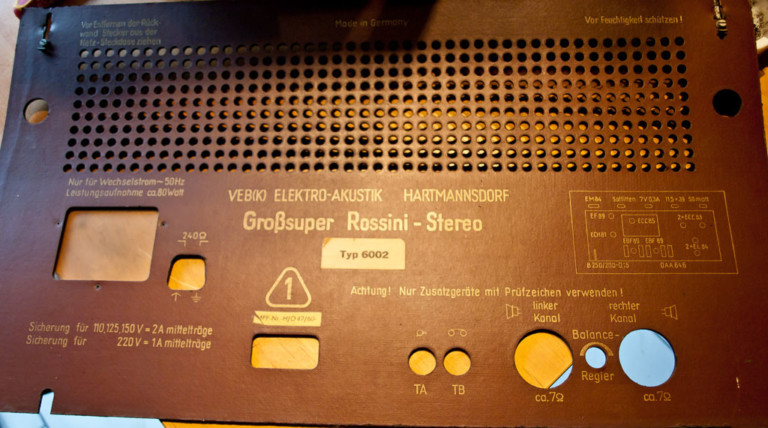 Der große Hartmannsdorfer | Meine Röhrenradios aus den 50er Jahren